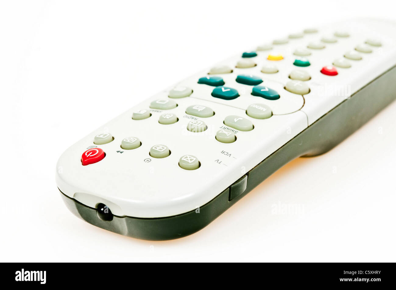 Isolated tv remote control on white background Stock Photo - Alamy