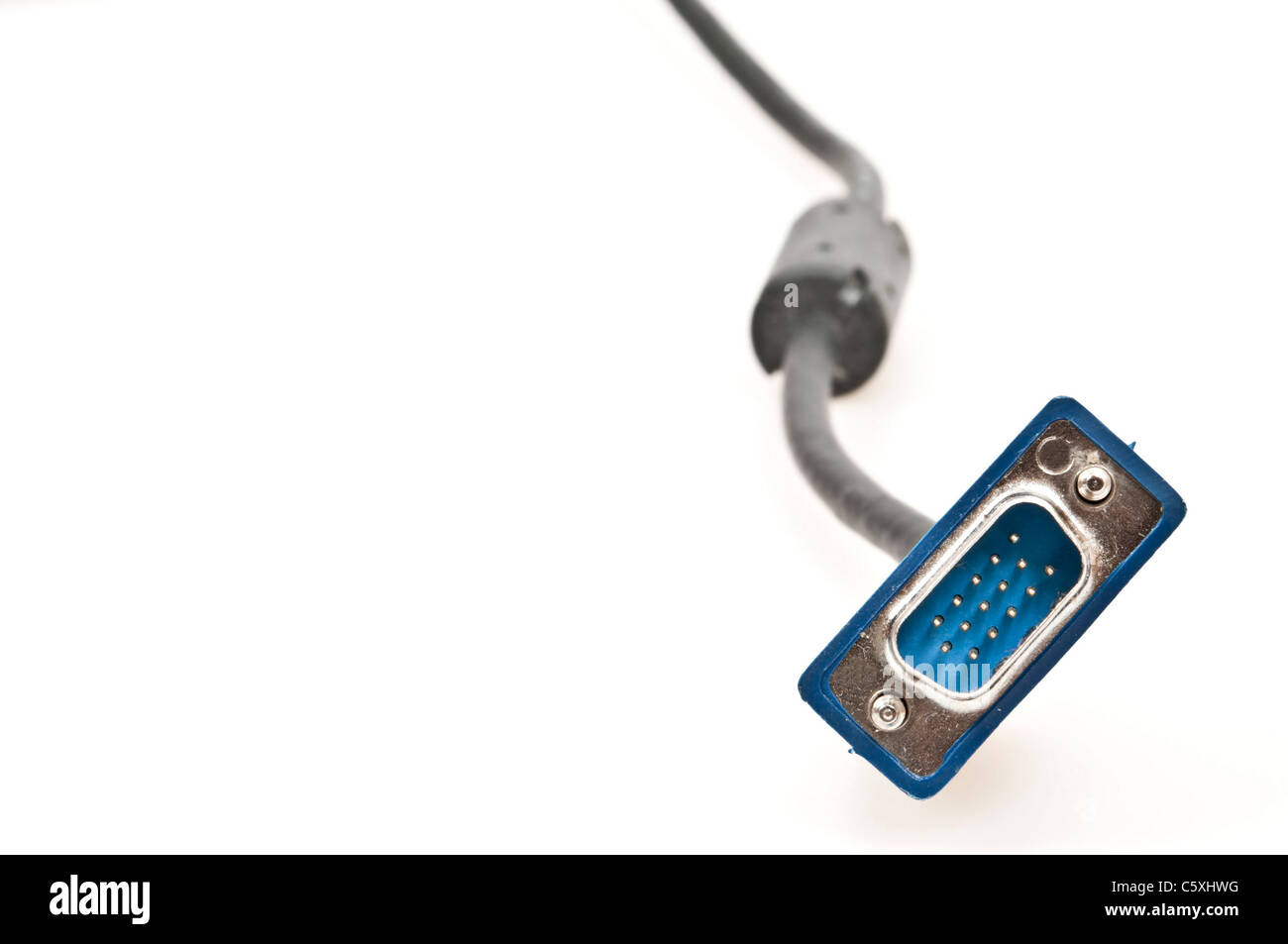 Cable jack isolated on white background Stock Photo - Alamy