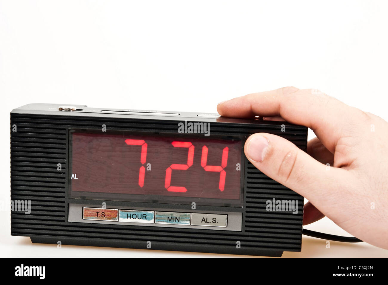 Digital clock 7 hi-res stock photography and images - Alamy