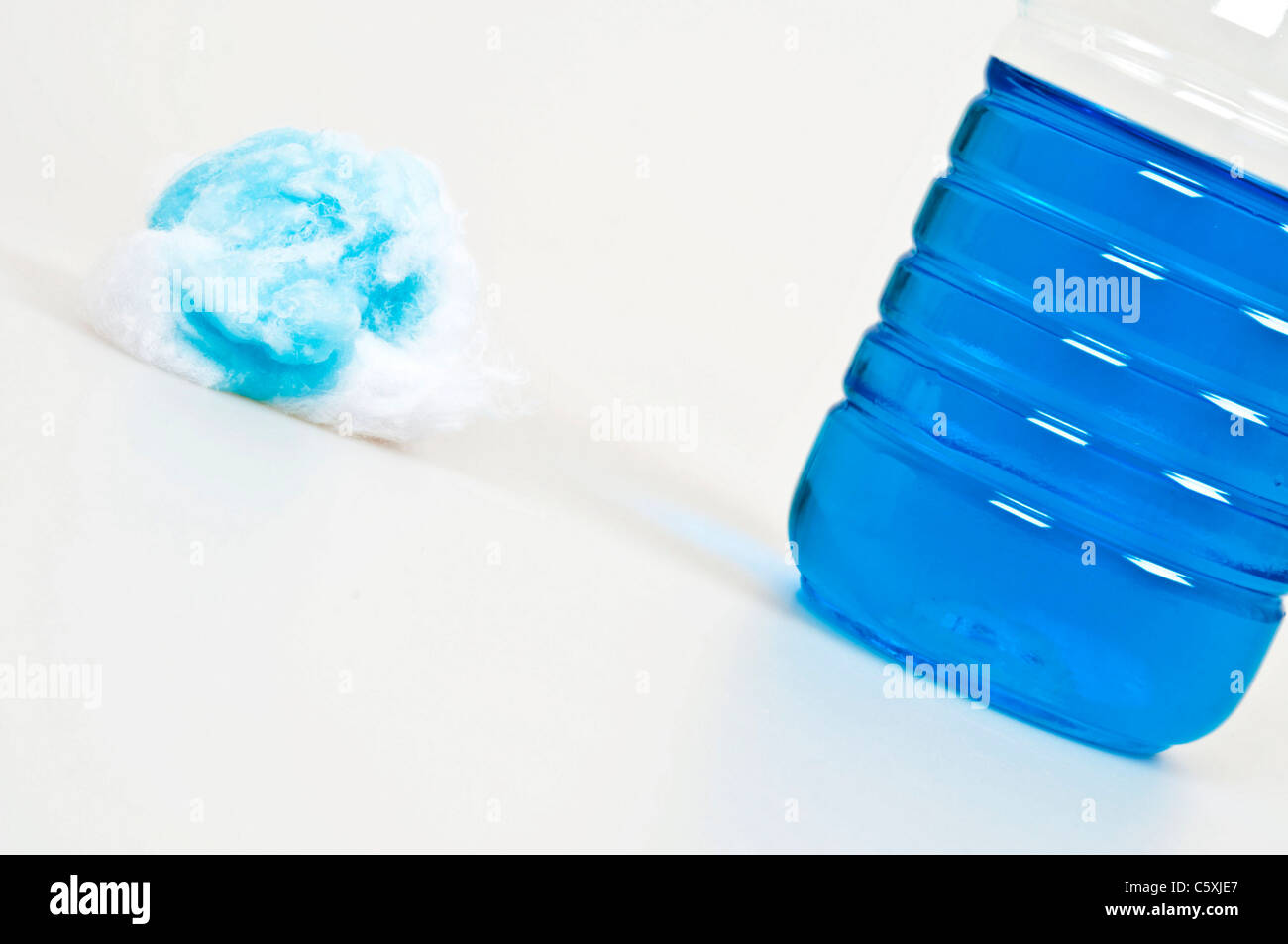 Medicinal alcohol isolated on white background Stock Photo - Alamy