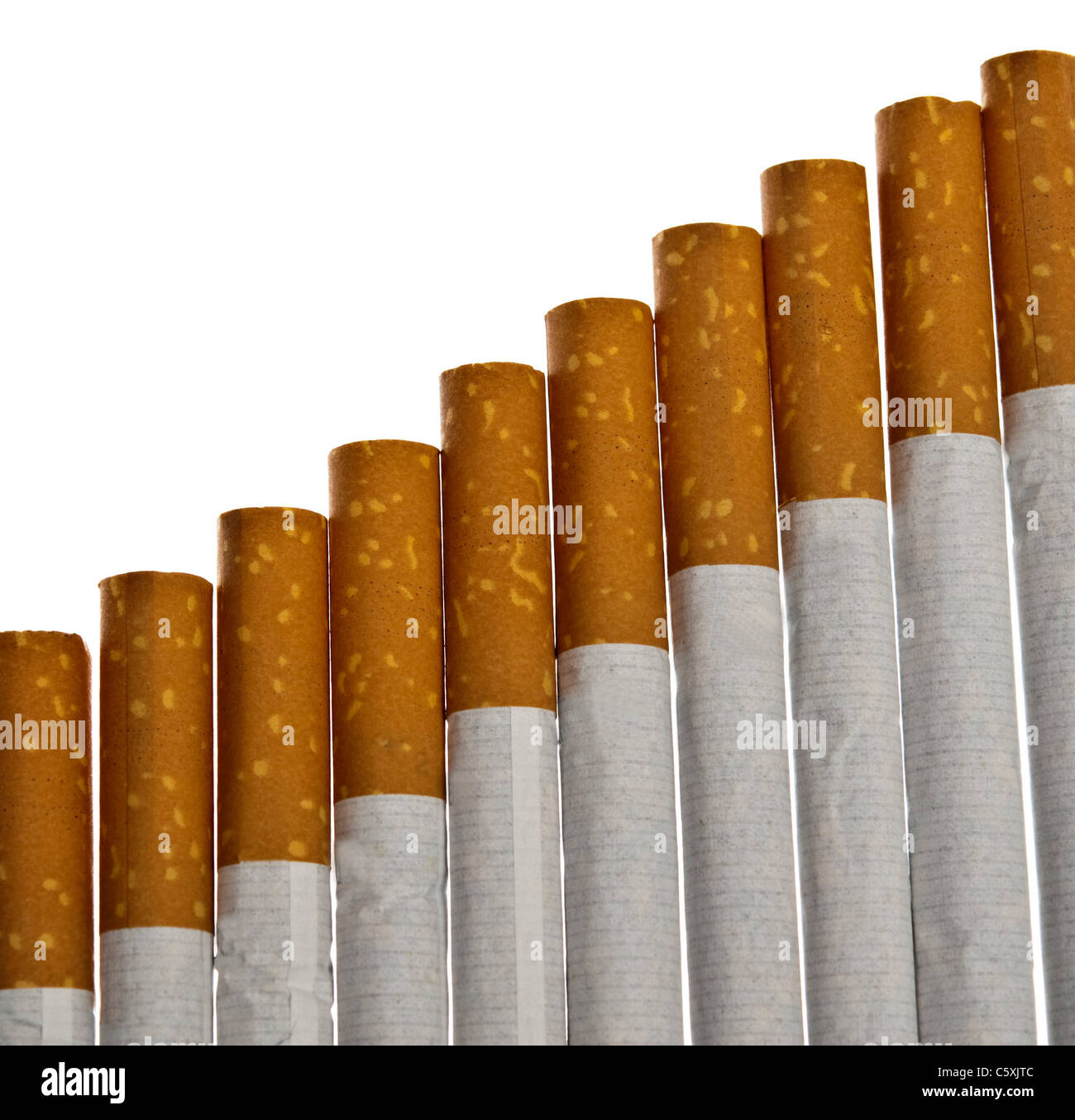 Cigarettes isolated on white background Stock Photo - Alamy