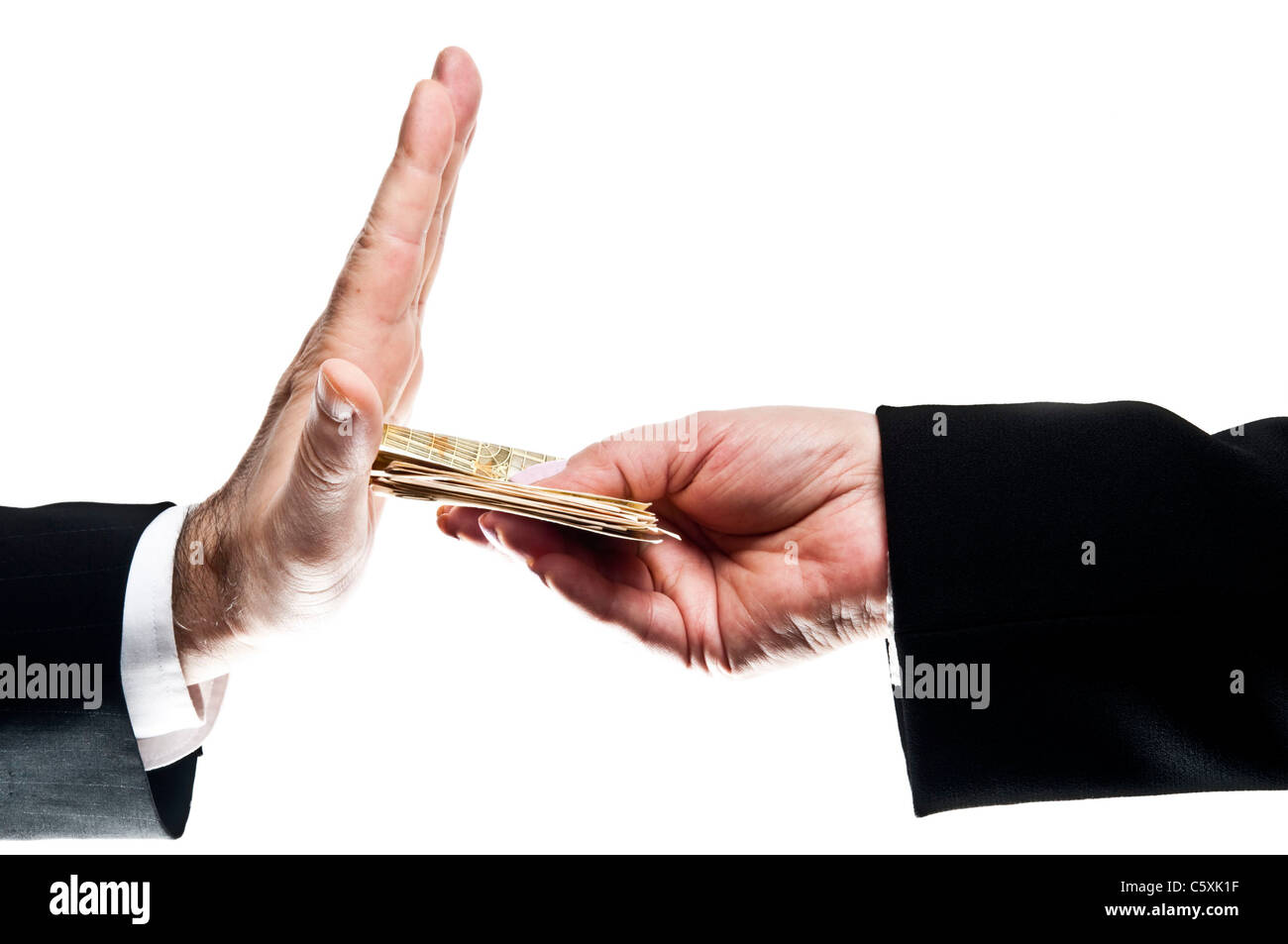 Money offered hi-res stock photography and images - Alamy