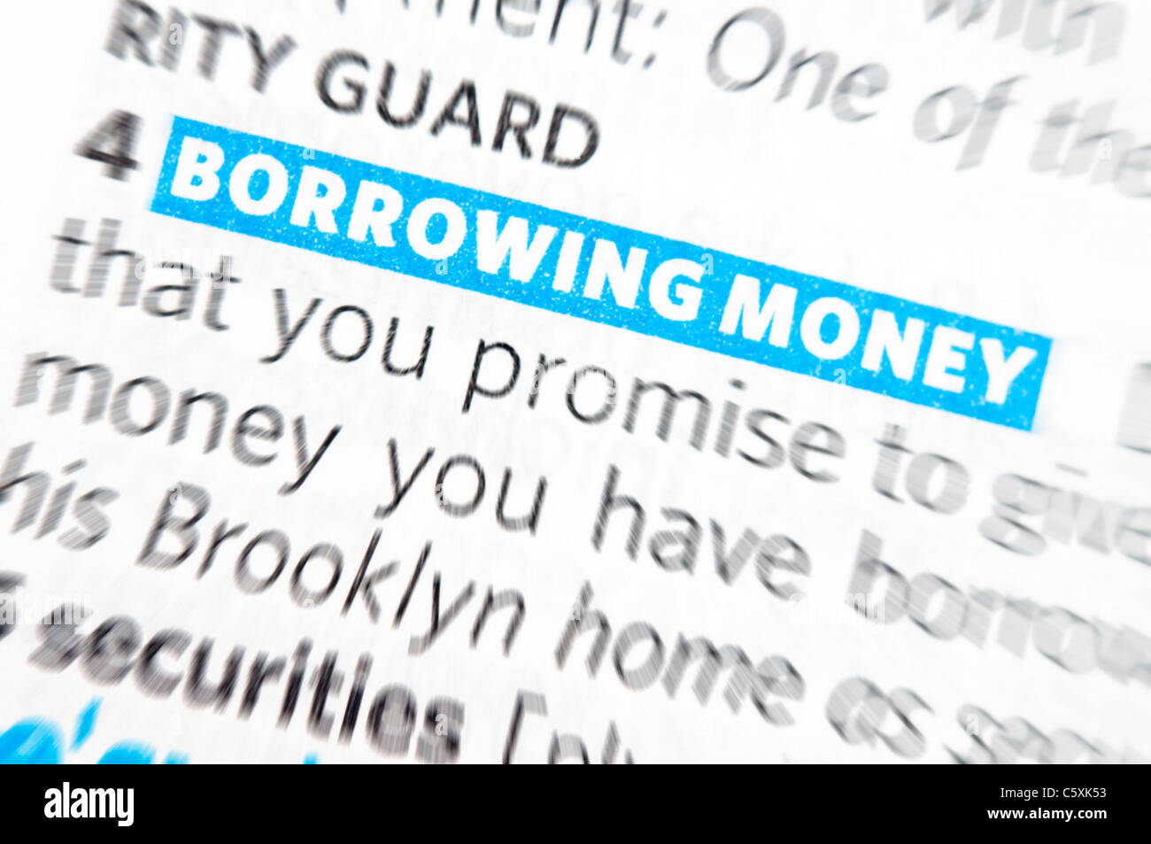 Borrow borrowing hi-res stock photography and images - Alamy