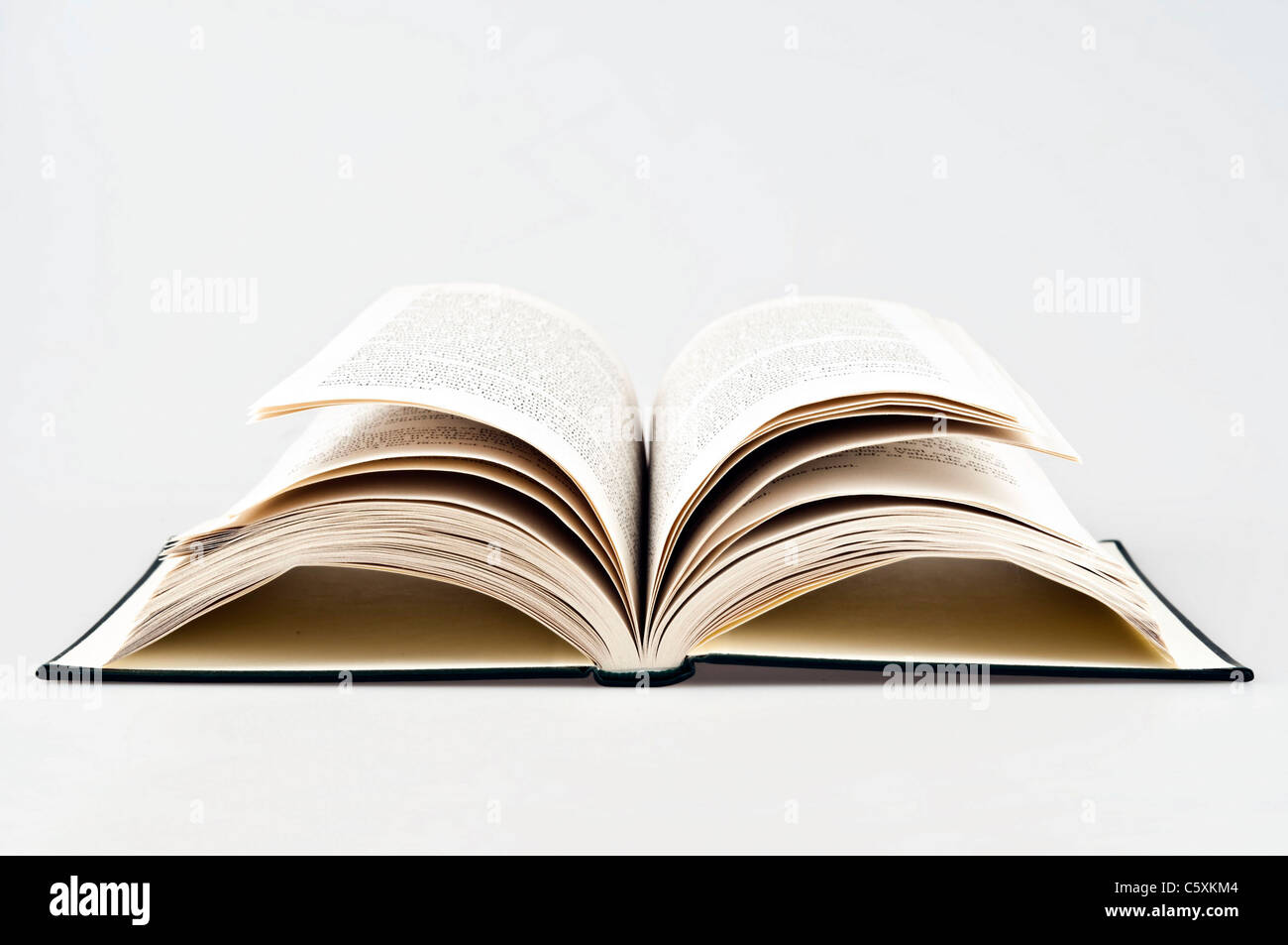 Isolated open book on white Stock Photo - Alamy