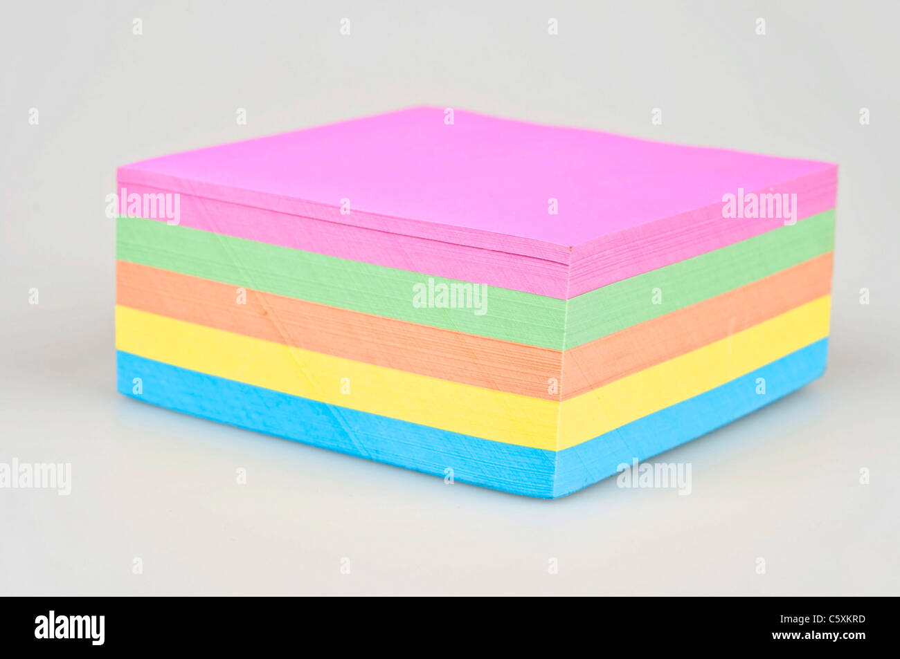 isolated post it set of different colors Stock Photo - Alamy