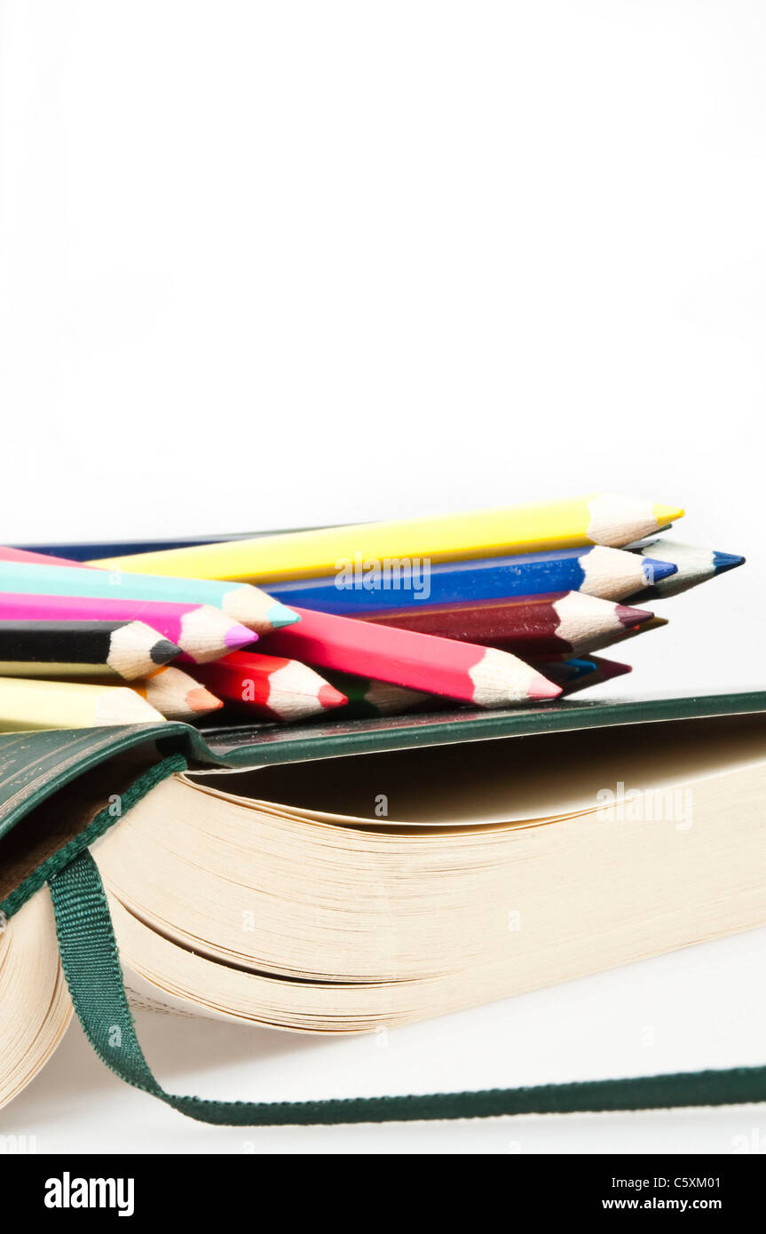 Group of different colorful pencils Stock Photo - Alamy