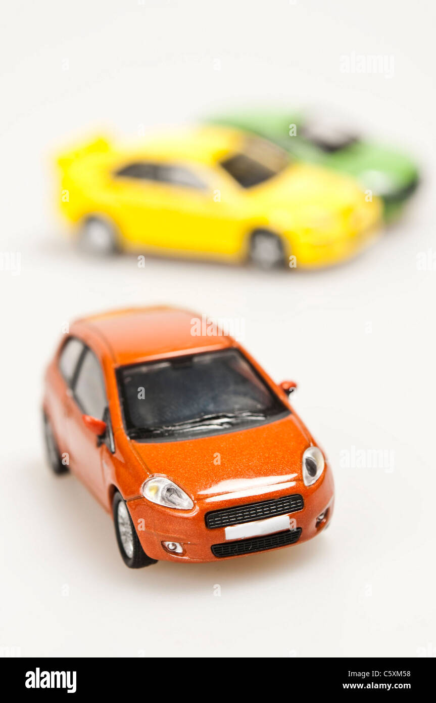 Plastic yellow car model hi-res stock photography and images - Alamy