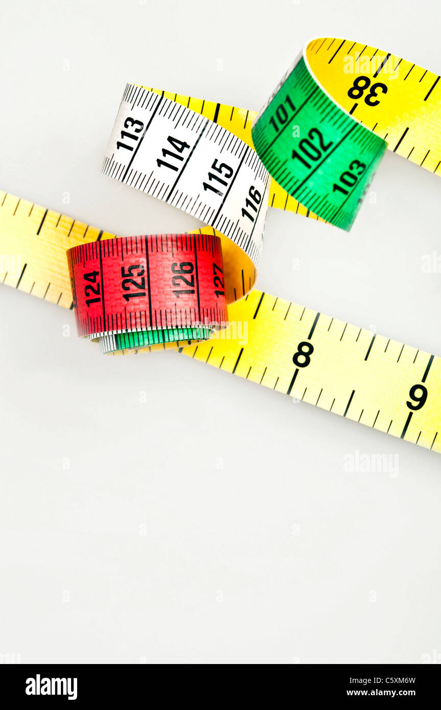 Abstract colorful measuring tape closeup Stock Photo - Alamy