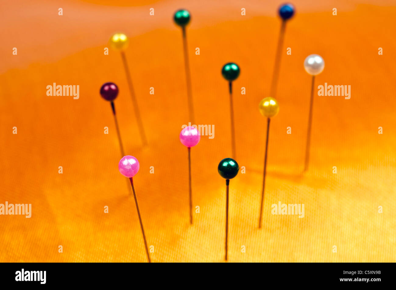 Group of many color needle Stock Photo - Alamy