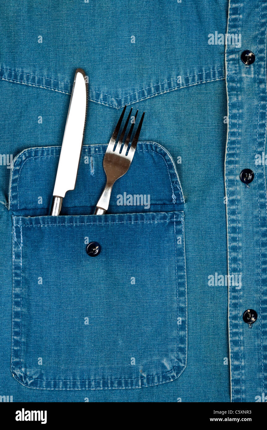 Eat with pocket knife hi-res stock photography and images - Alamy