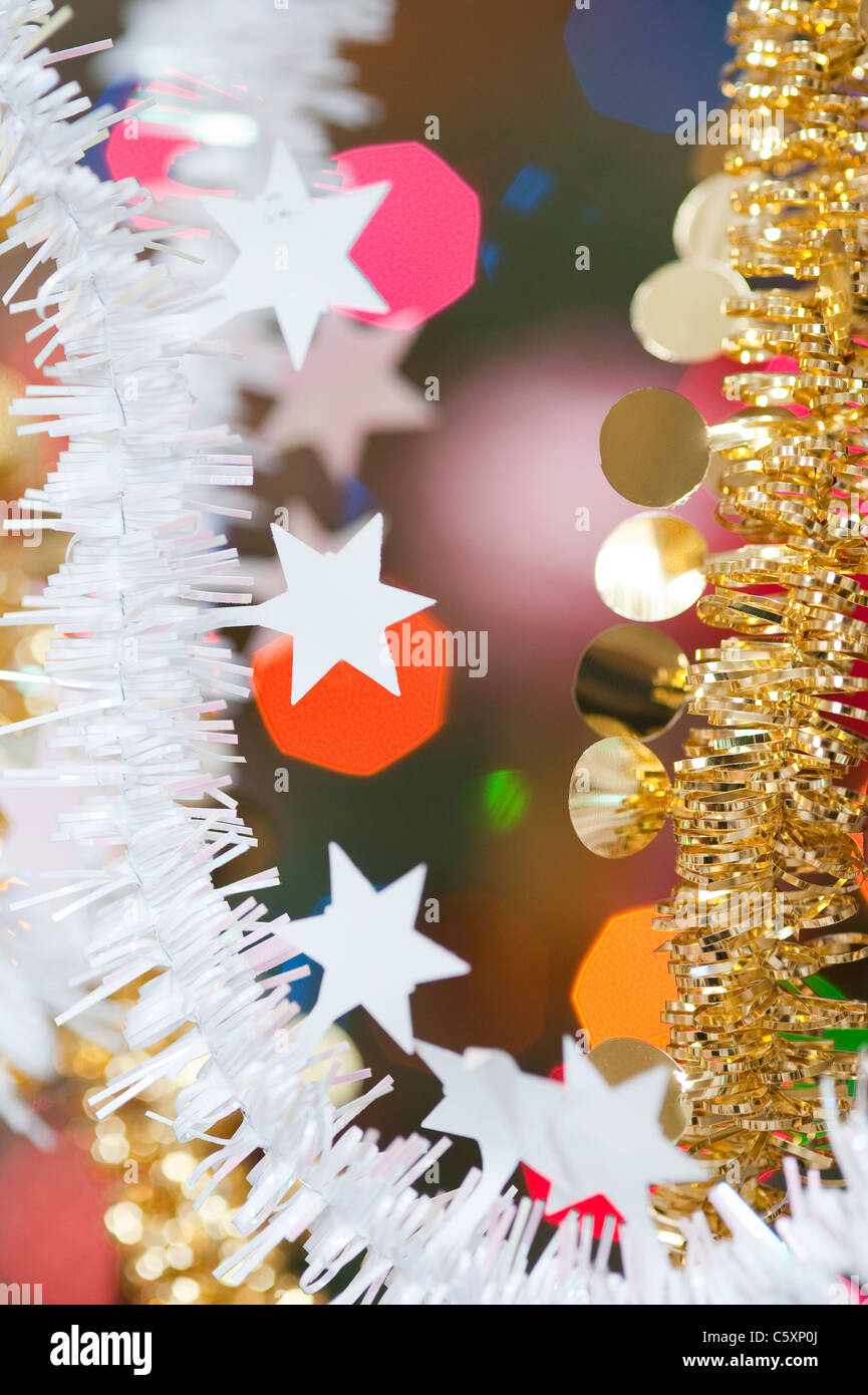 Tinsel garland hi-res stock photography and images - Alamy