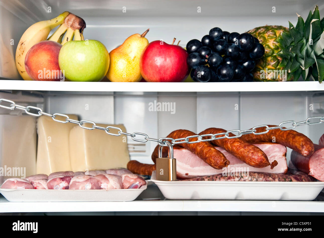 Locked refrigerator hi-res stock photography and images - Alamy