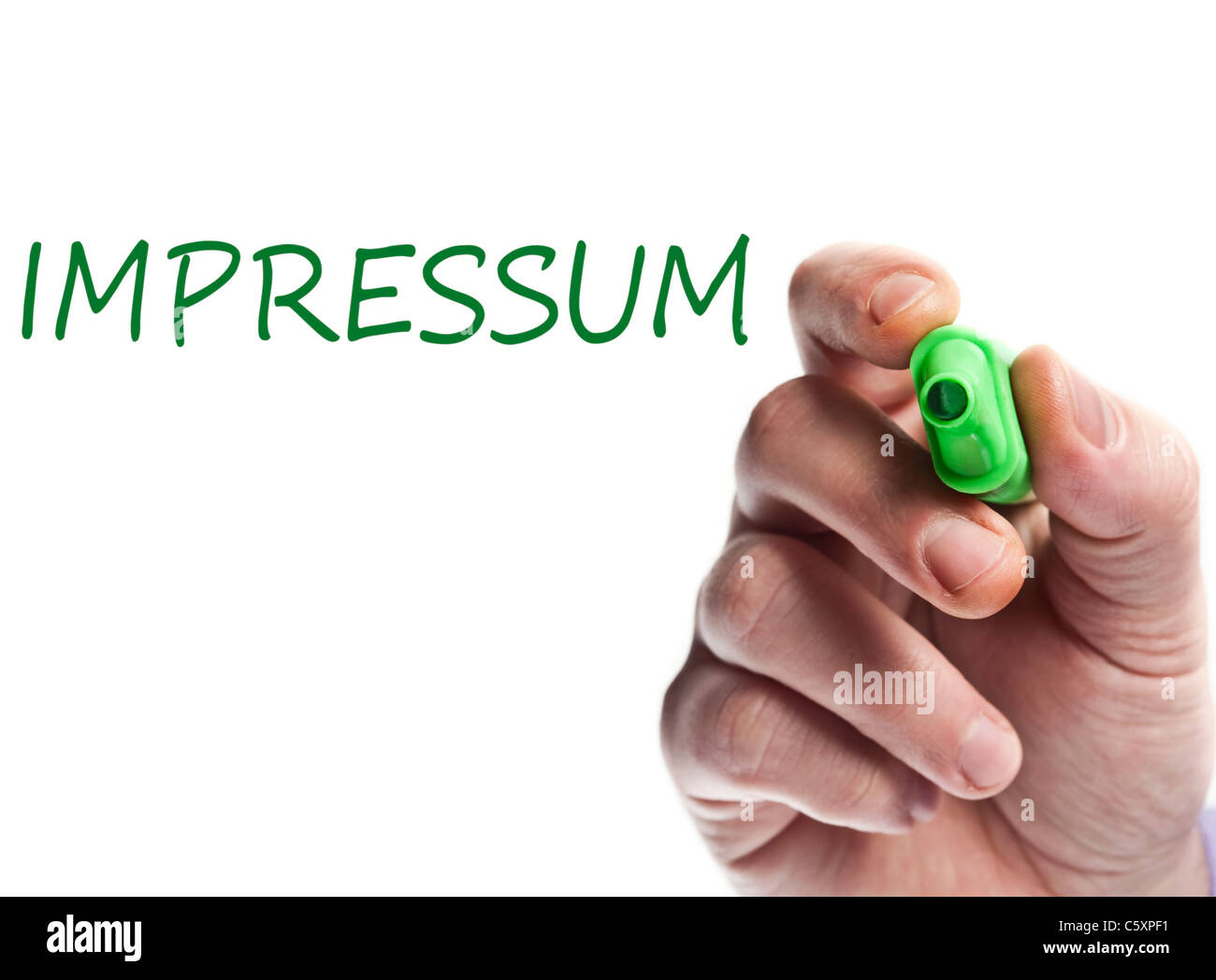 Impressum hi-res stock photography and images - Alamy