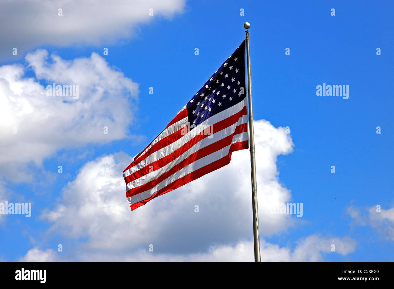 American flag, Long Island NY Stock Photo - Alamy