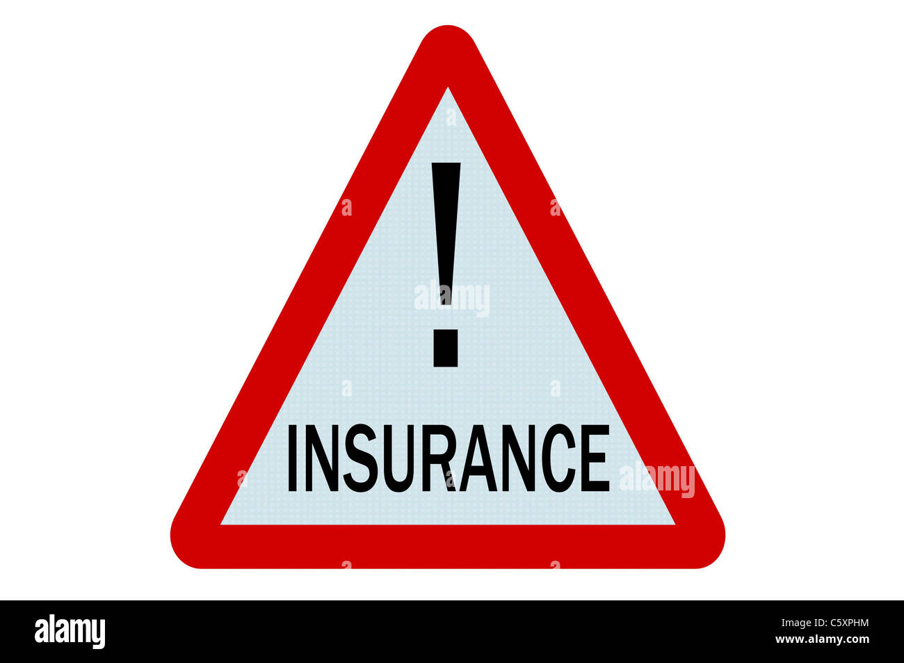 Insurance sign illustration on white background Stock Photo - Alamy