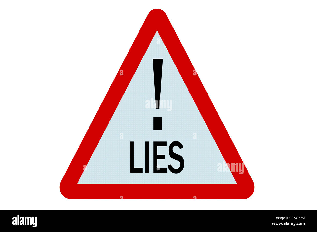 Lies sign illustration on white background Stock Photo - Alamy