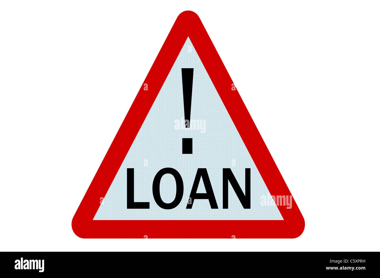 Loan sign illustration on white background Stock Photo - Alamy
