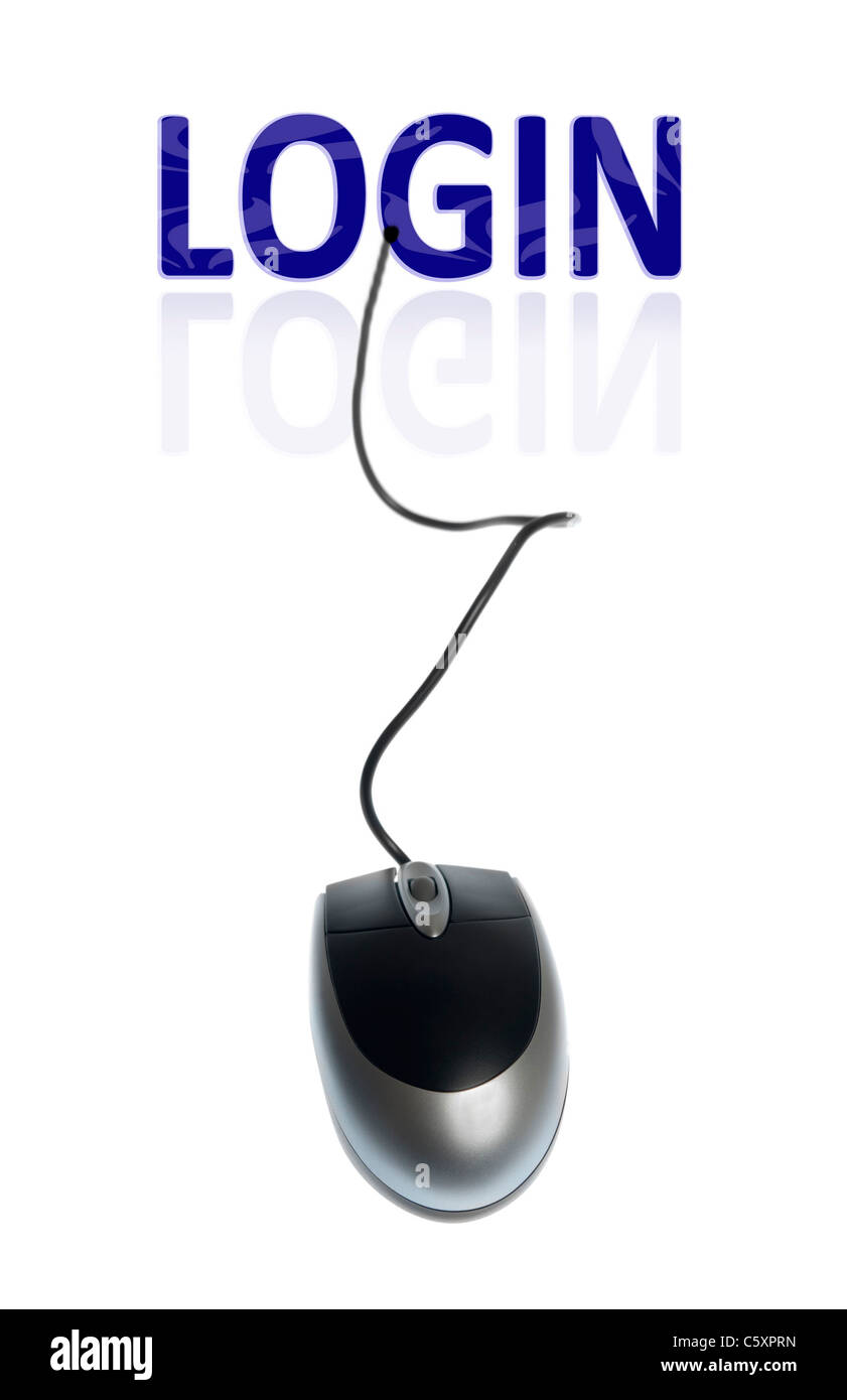 Login online concept word hi-res stock photography and images - Alamy