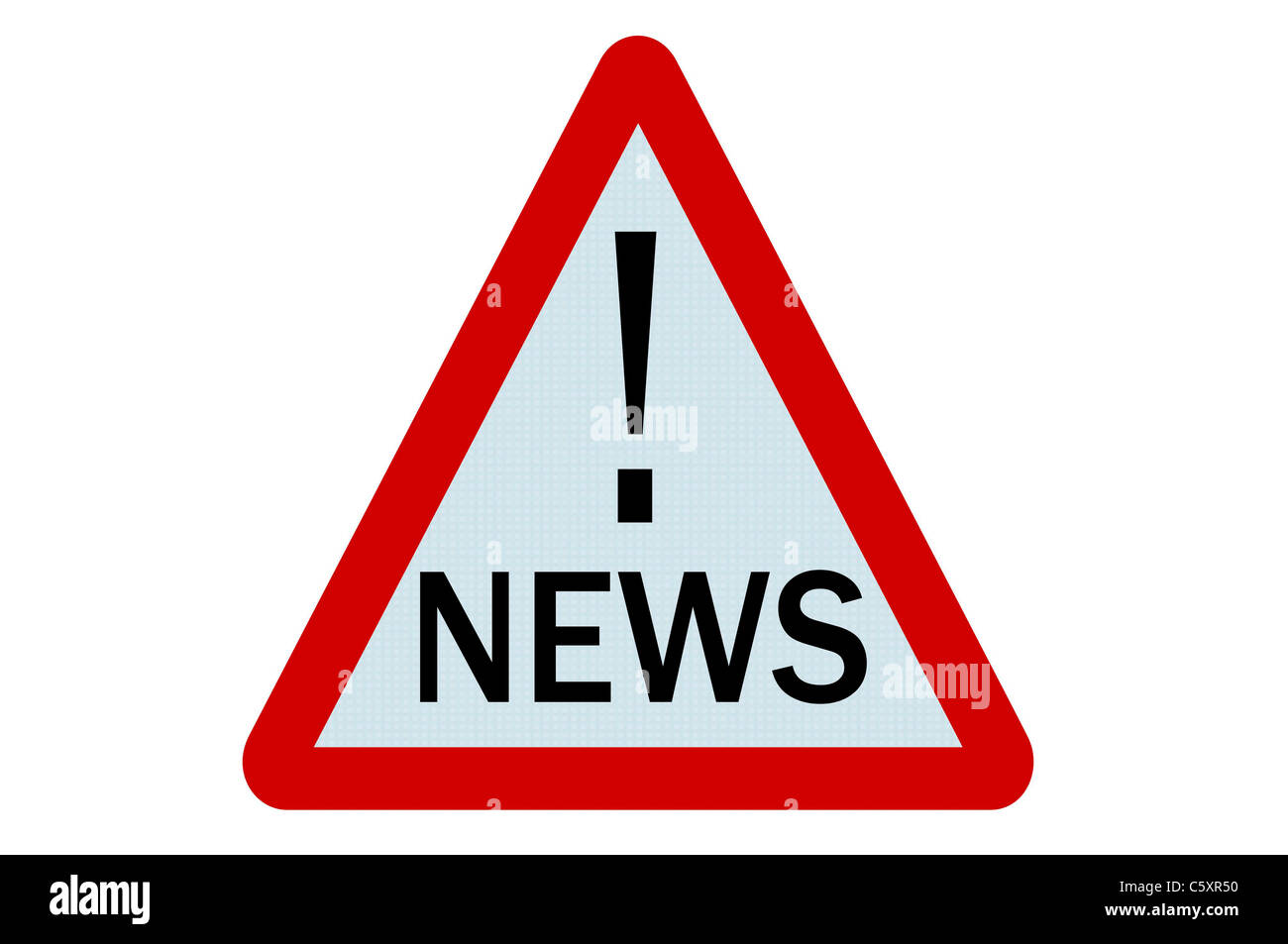 News sign illustration on white background Stock Photo - Alamy