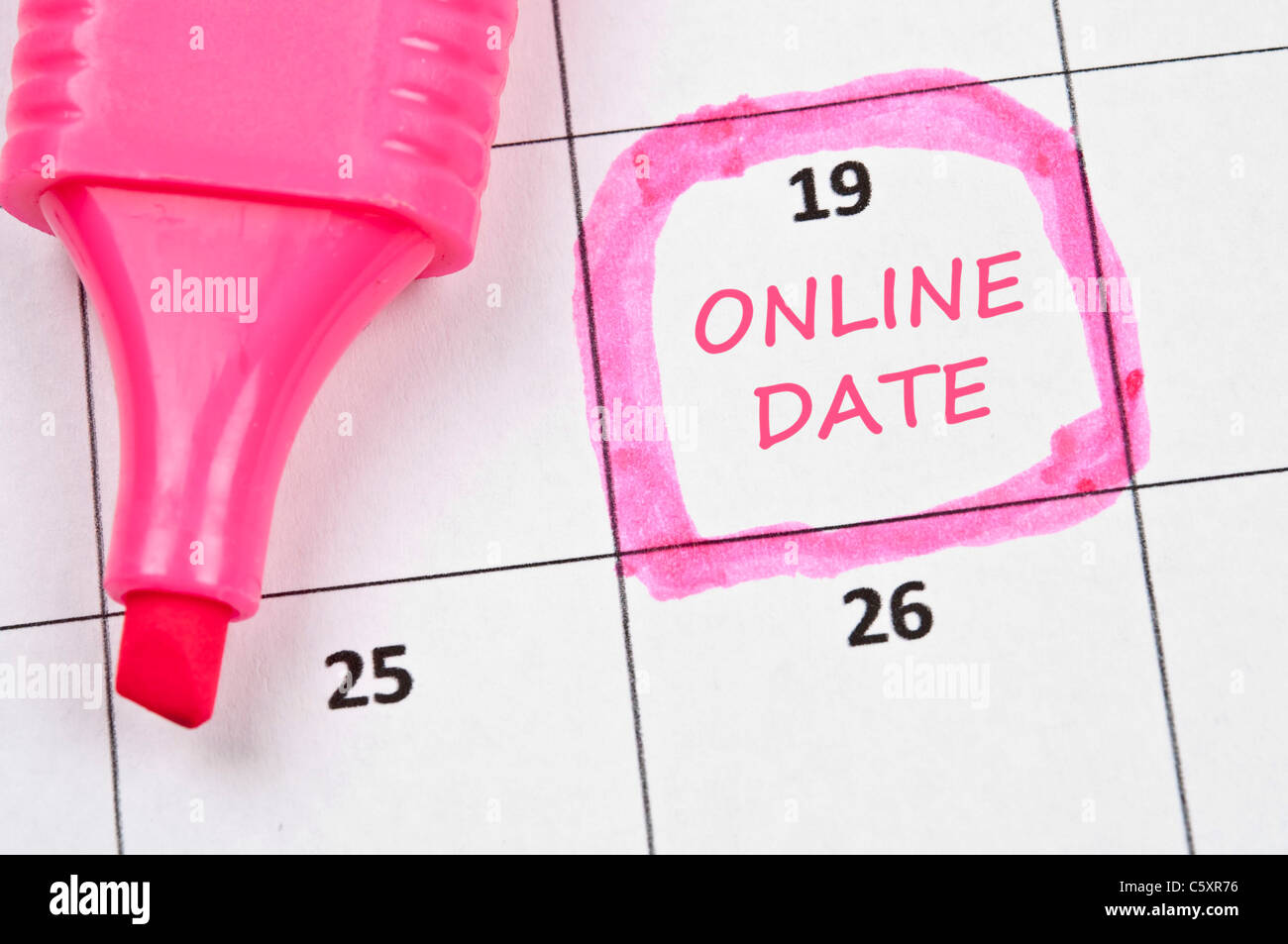Date calendar hi-res stock photography and images - Alamy