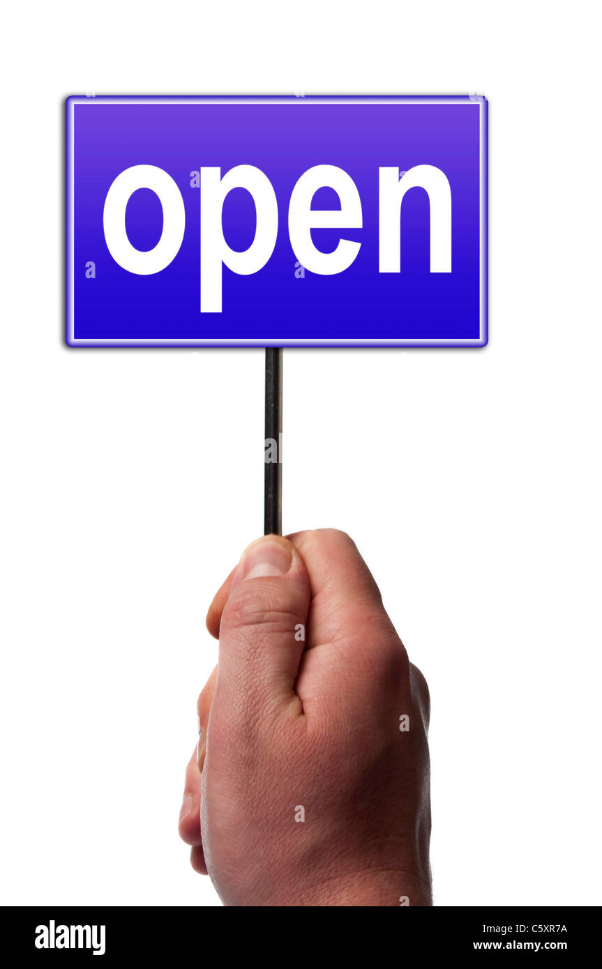 The open display board hi-res stock photography and images - Alamy
