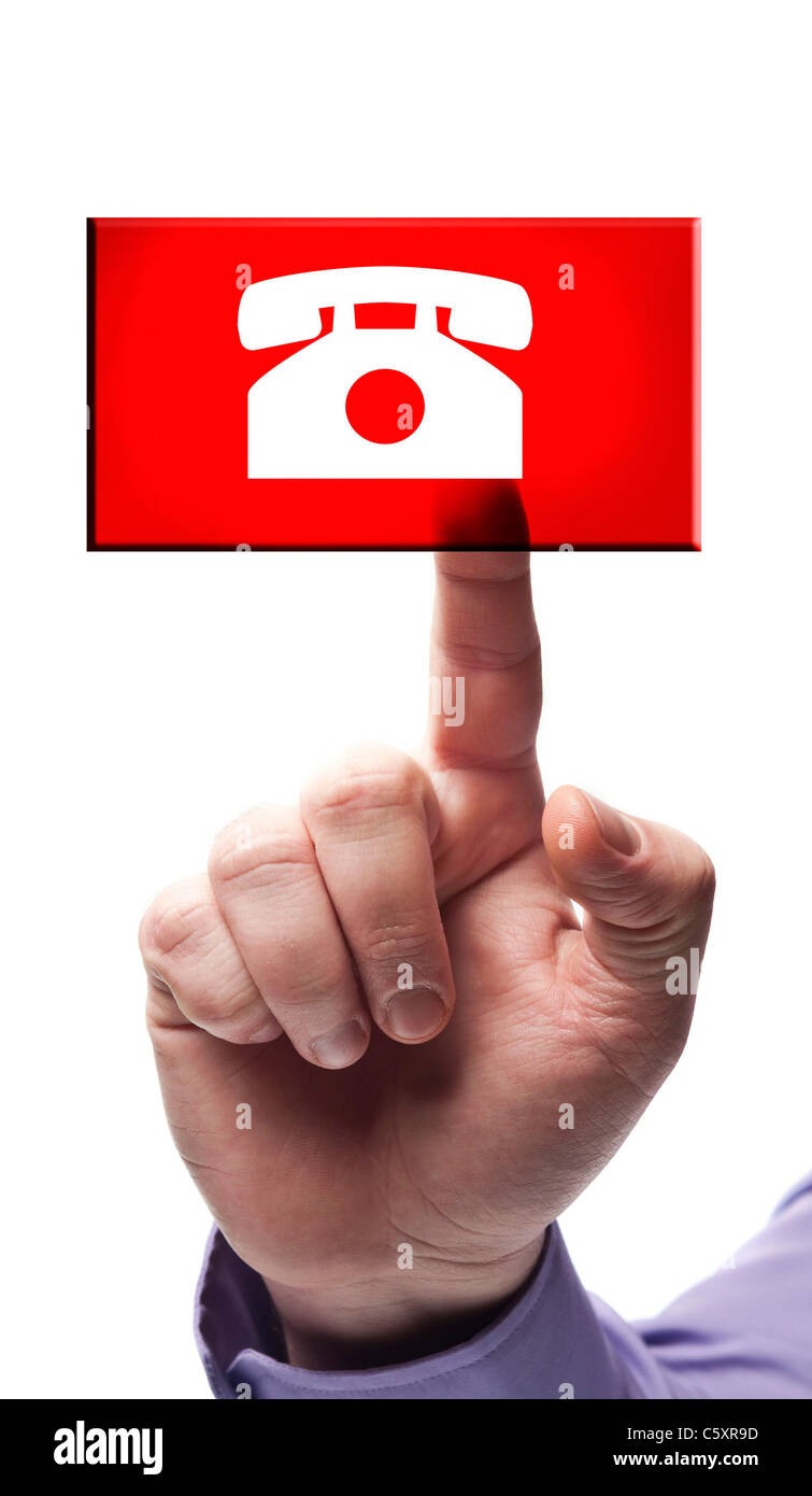 Push button dial telephone hi-res stock photography and images - Alamy