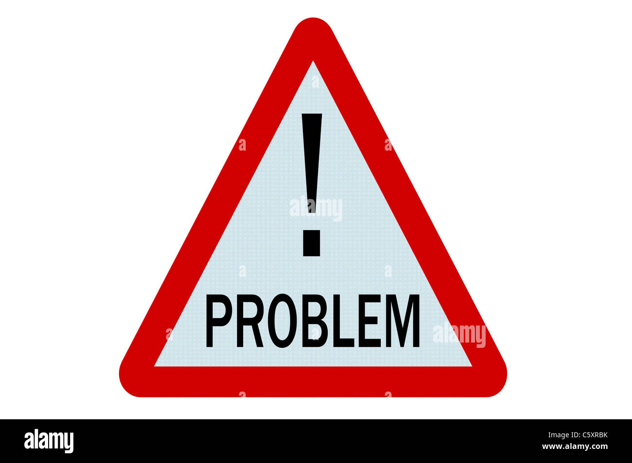 Problem sign illustration on white background Stock Photo - Alamy