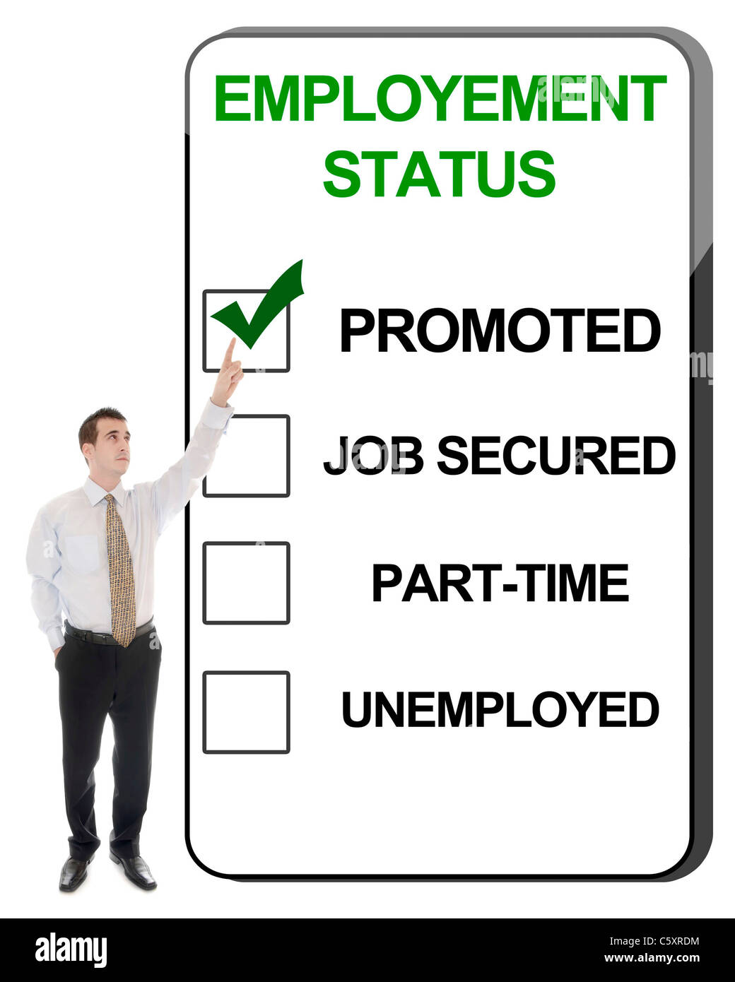 Check status Cut Out Stock Images & Pictures - Alamy