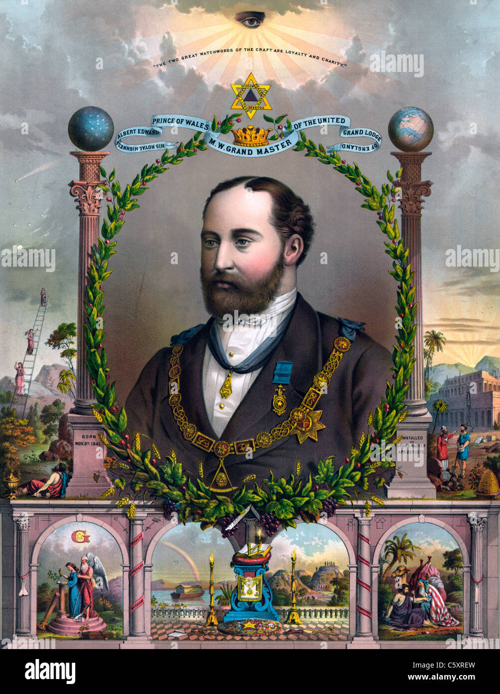 Prince of Wales, later King Edward VII of the United Kingdom, circa ...