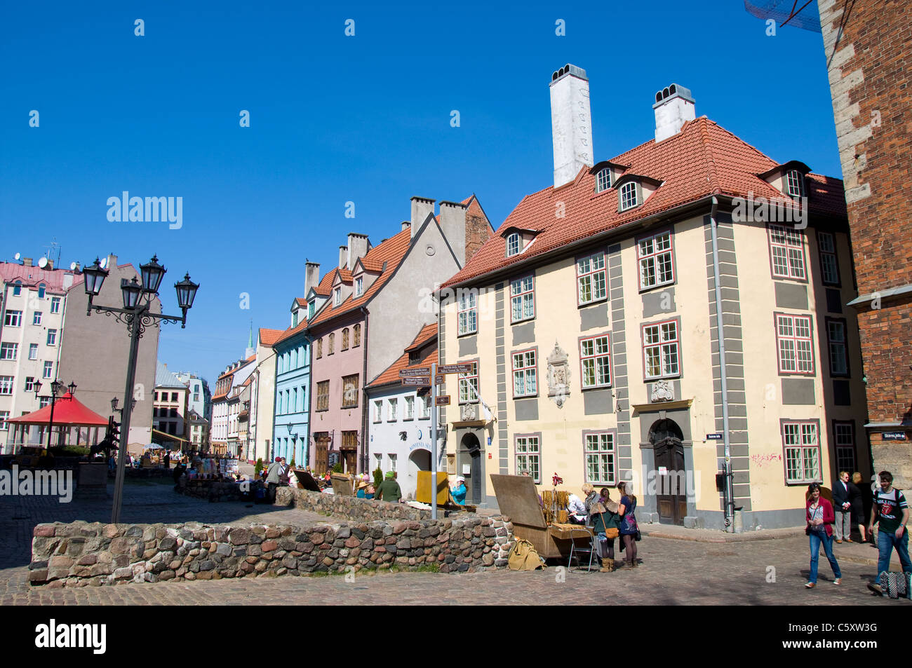 Colourful Buildings, Riga, Latvia Stock Photo - Alamy
