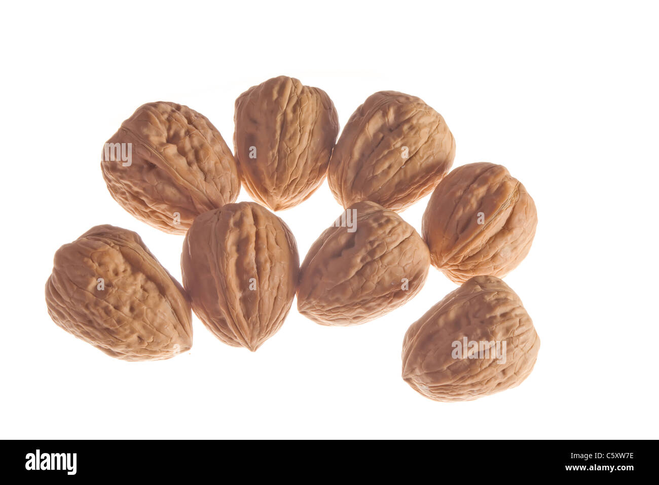 Isolated nuts studio composition on white background Stock Photo - Alamy