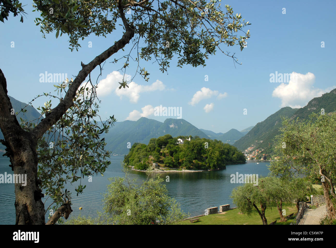 Isola Comacina Lake Como Italy Stock Photo - Alamy