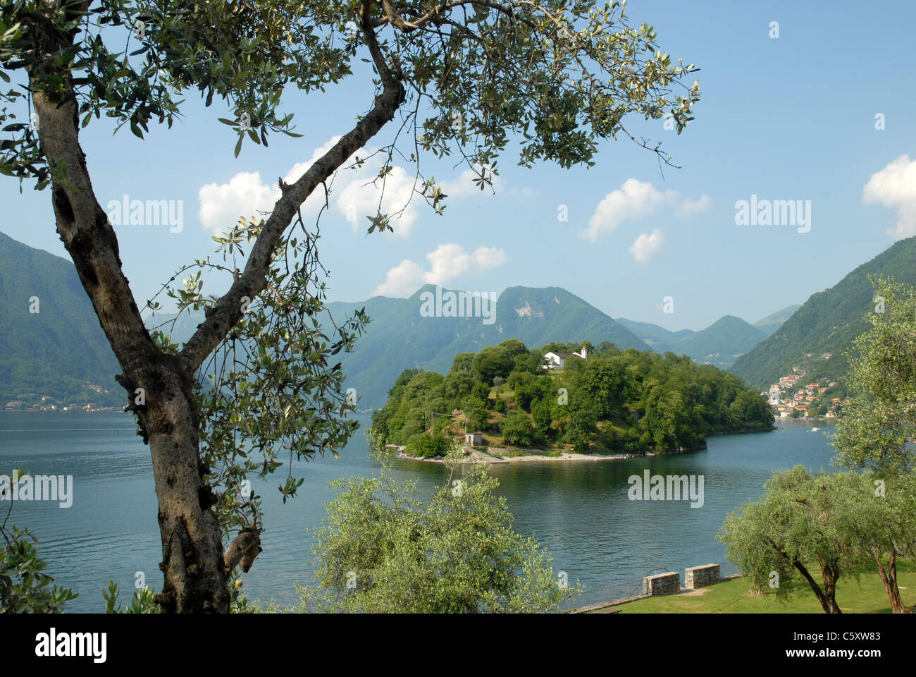 Isola Comacina Lake Como Italy Stock Photo - Alamy