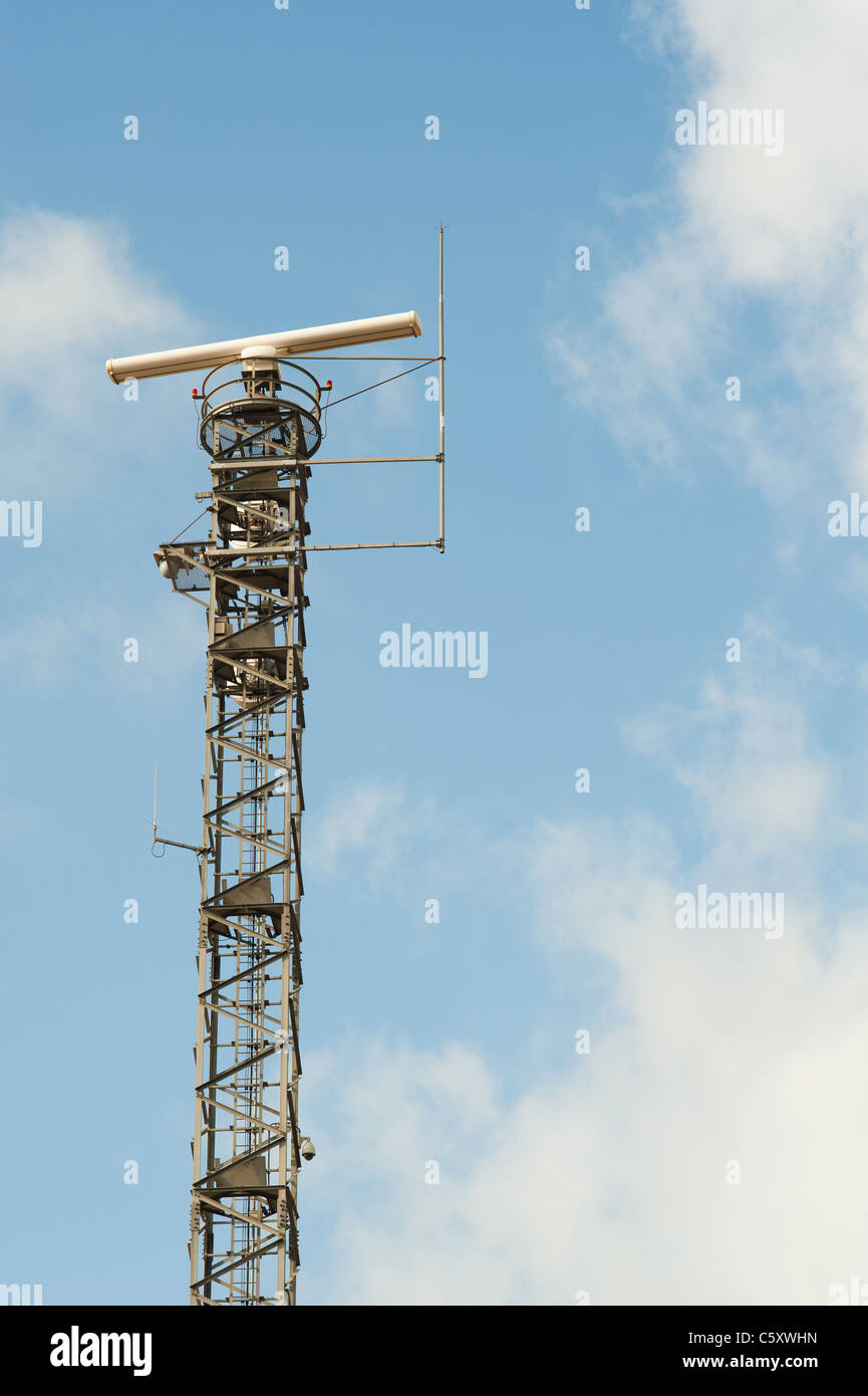 A radar tower used for aviation traffic control Stock Photo - Alamy
