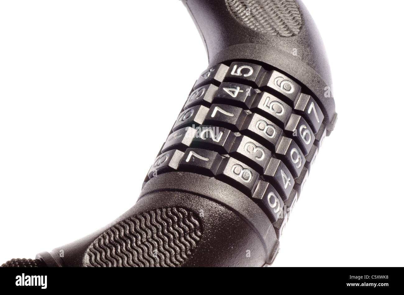 secure coded lock isolated on white Stock Photo - Alamy