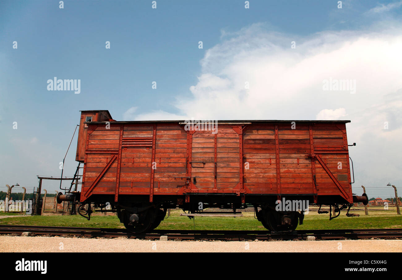 Auschwitz Birkenau Cattle Truck Stock Photo - Alamy