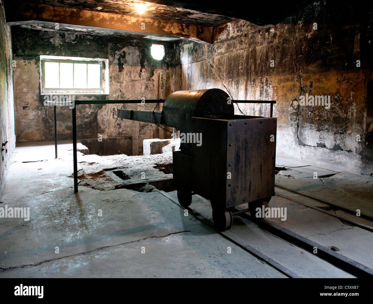 Auschwitz gas chamber hi-res stock photography and images - Alamy