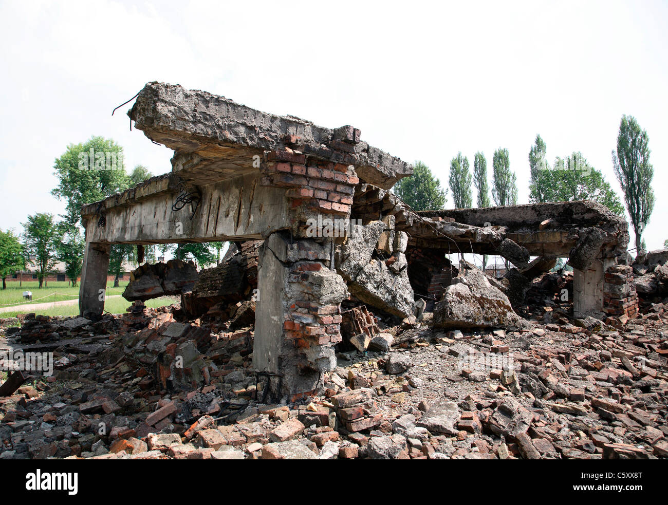 Auschwitz Birkenau Gas Chambers/ Crematorium II Stock Photo - Alamy