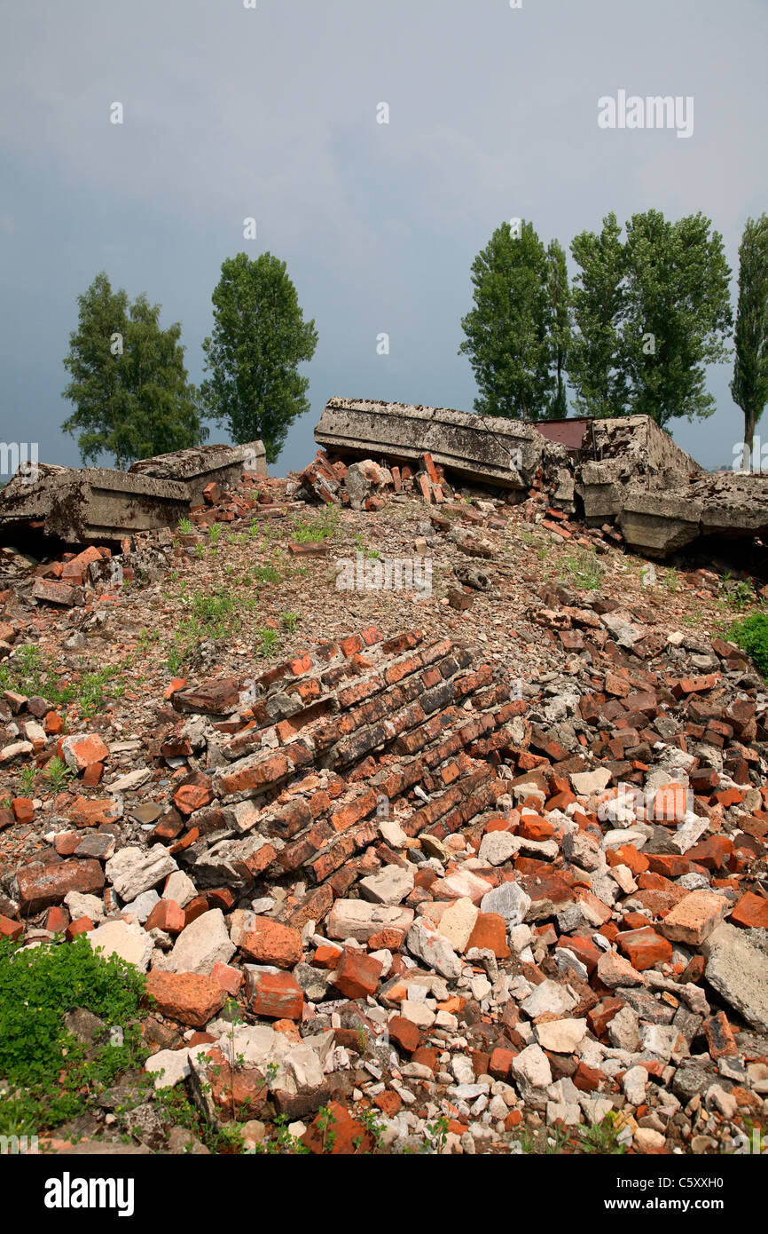 Auschwitz Birkenau crematorium & gas chamber III Stock Photo - Alamy