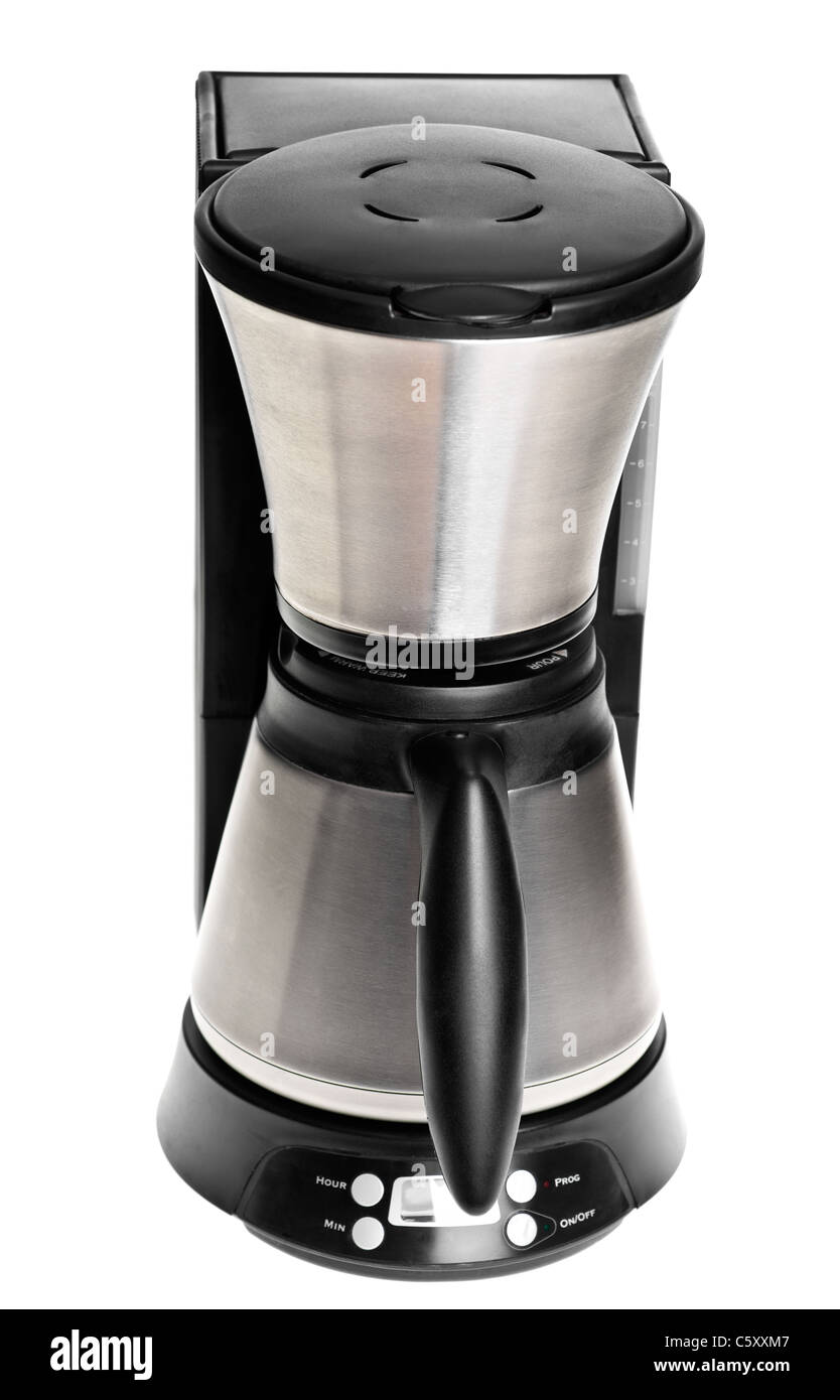 The coffee maker image isolated on white background Stock Photo - Alamy