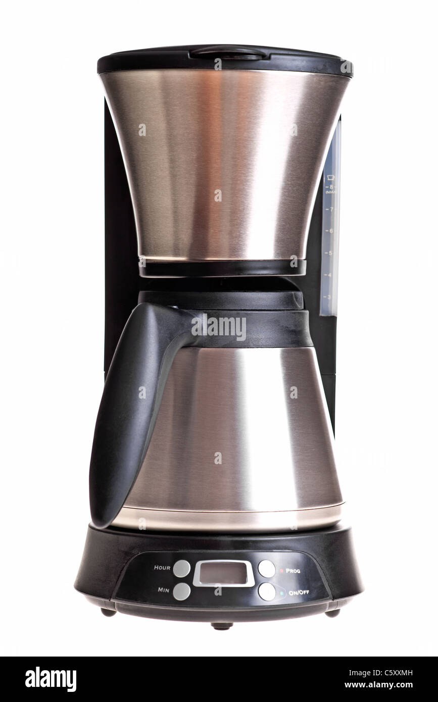 The coffee maker image isolated on white background Stock Photo - Alamy