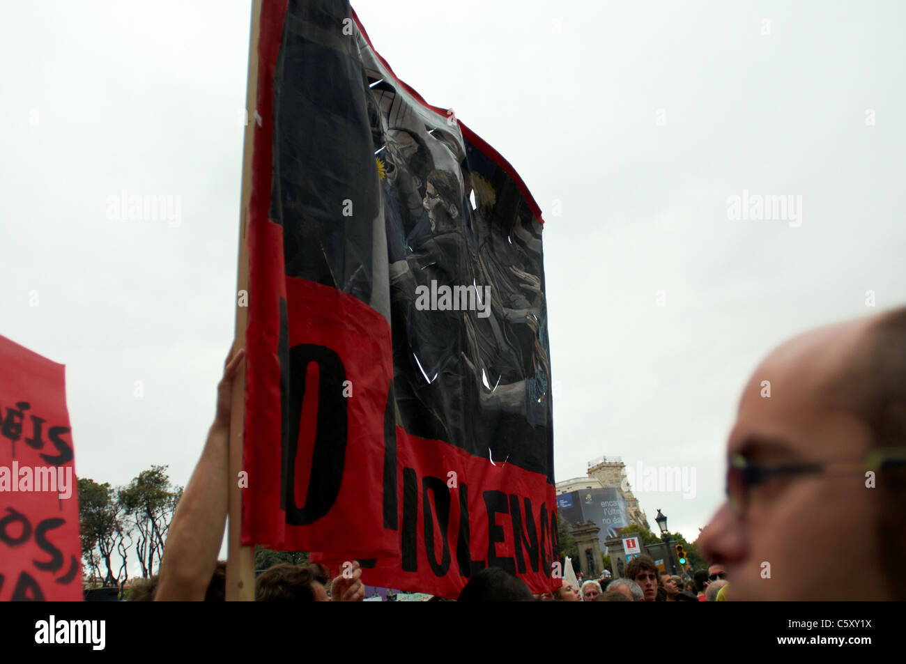 -Spanish Revolution- Demonstration 15M Movement in Barcelona, Spain ...