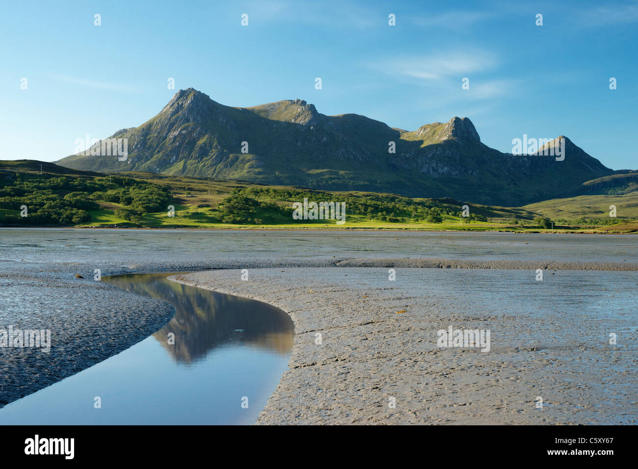 Ben Loyal and the Kyle of Tongue, near Tongue, Sutherland, Highland ...