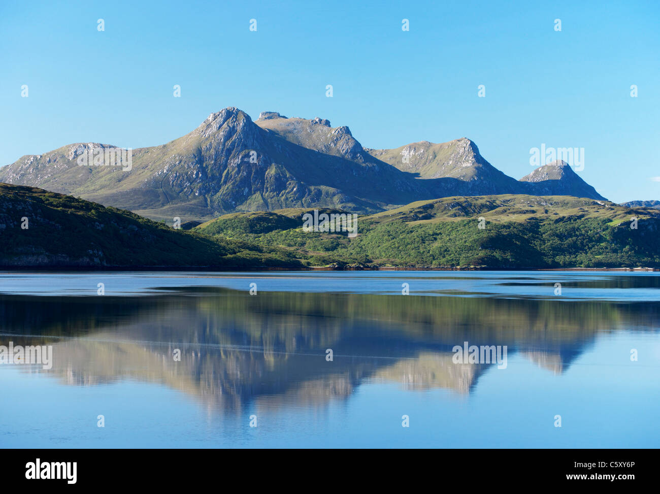 Ben Loyal and the Kyle of Tongue, near Tongue, Sutherland, Highland ...