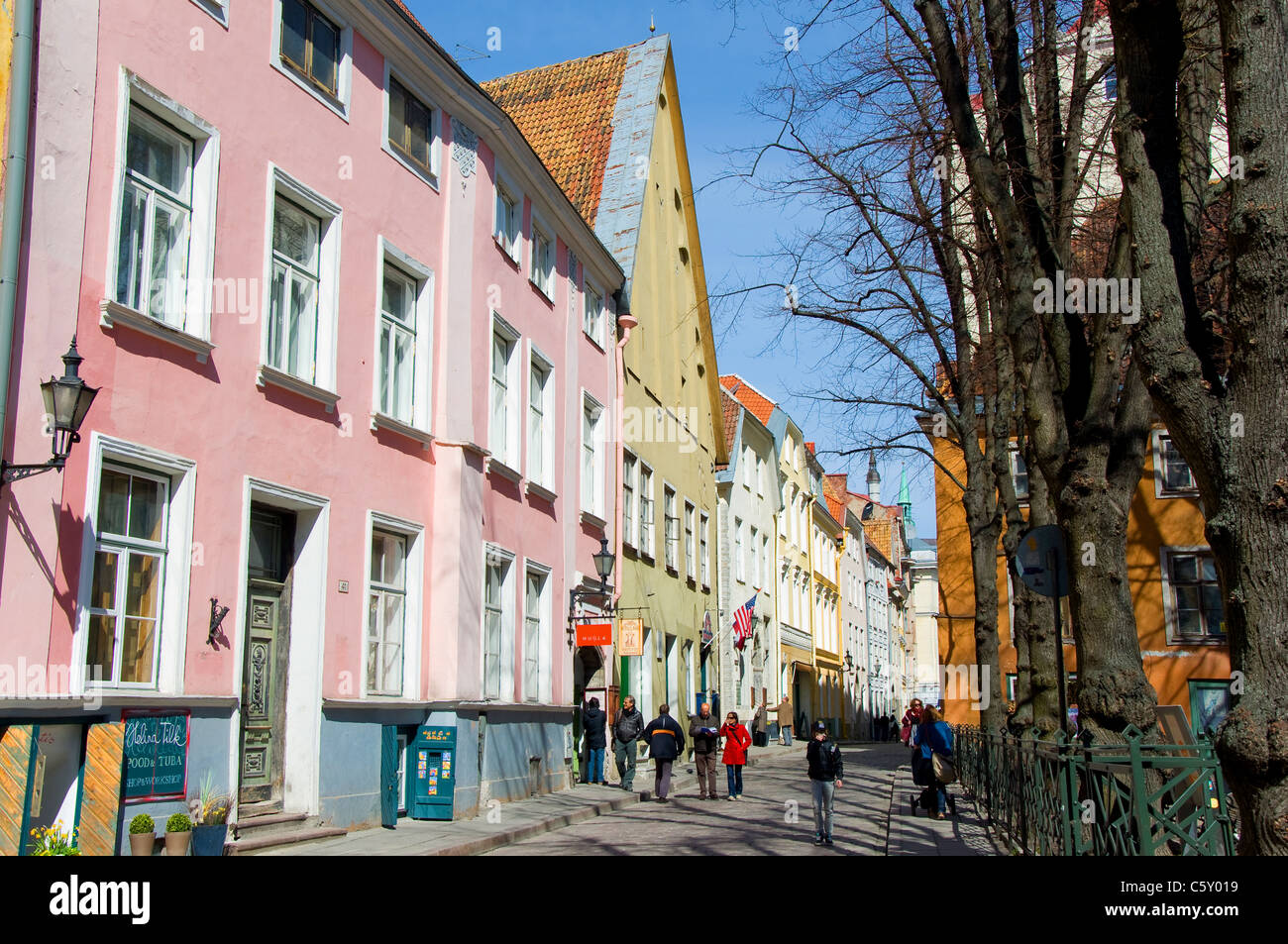 Colourful Houses, Tallinn, Estonia Stock Photo - Alamy
