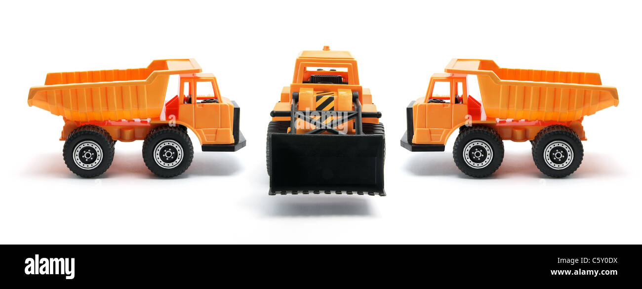 Toy Earth Movers Stock Photo - Alamy