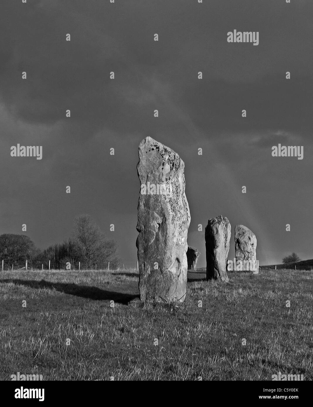 Avebury stone circle in Wiltshire Stock Photo - Alamy
