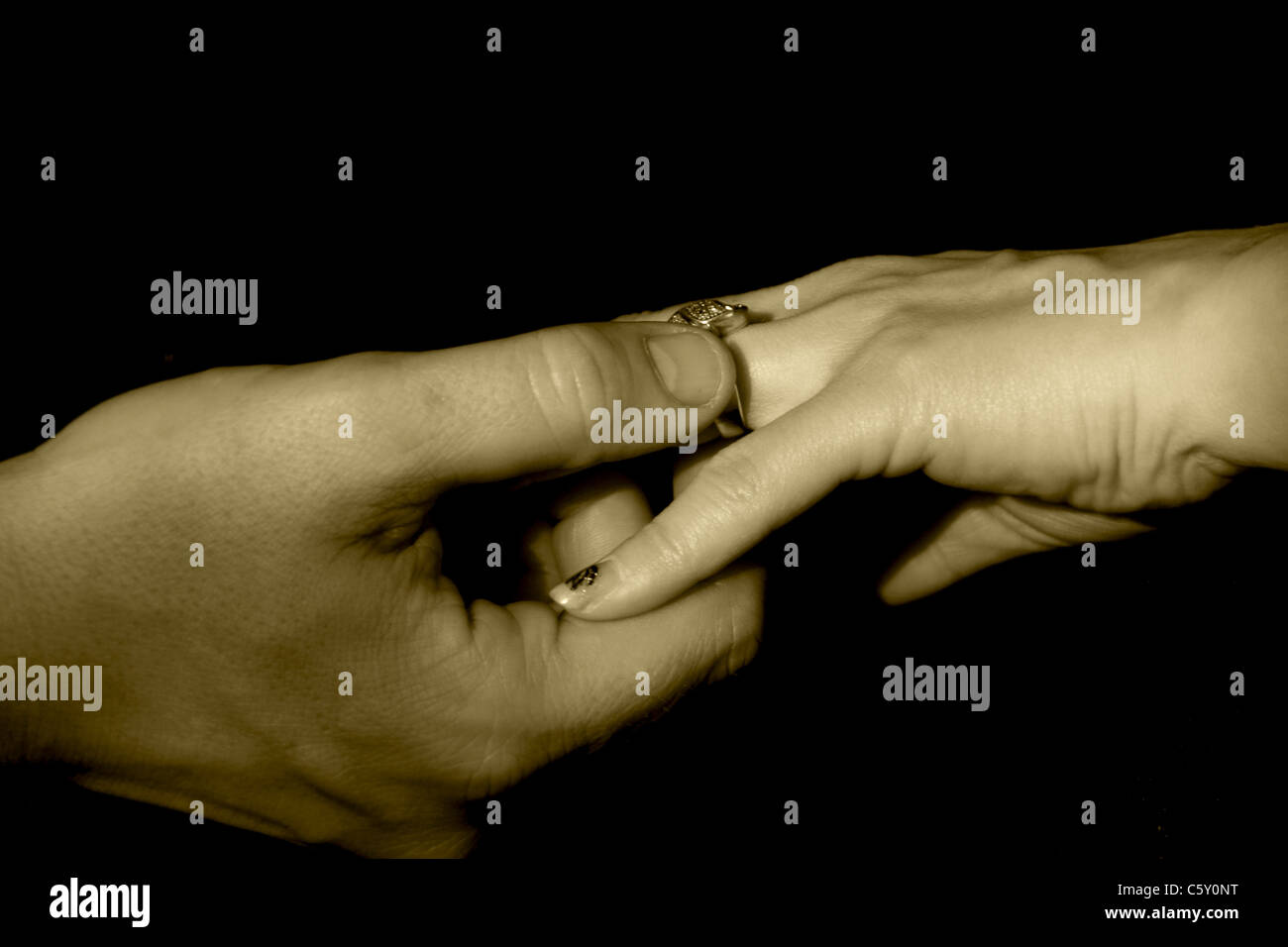 Visual language of our hands Stock Photo - Alamy