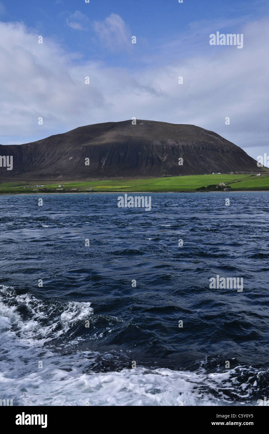 Ward Hill and farm cottages, the Island of Hoy, Orkney, Scotland Stock ...