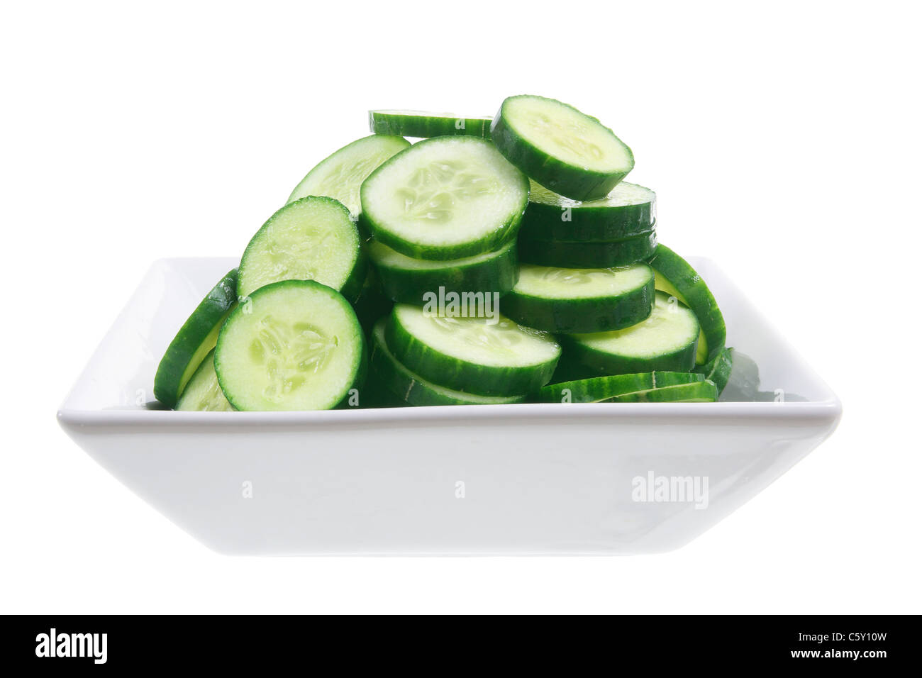 Plate of Lebanese Cucumber Slices Stock Photo - Alamy